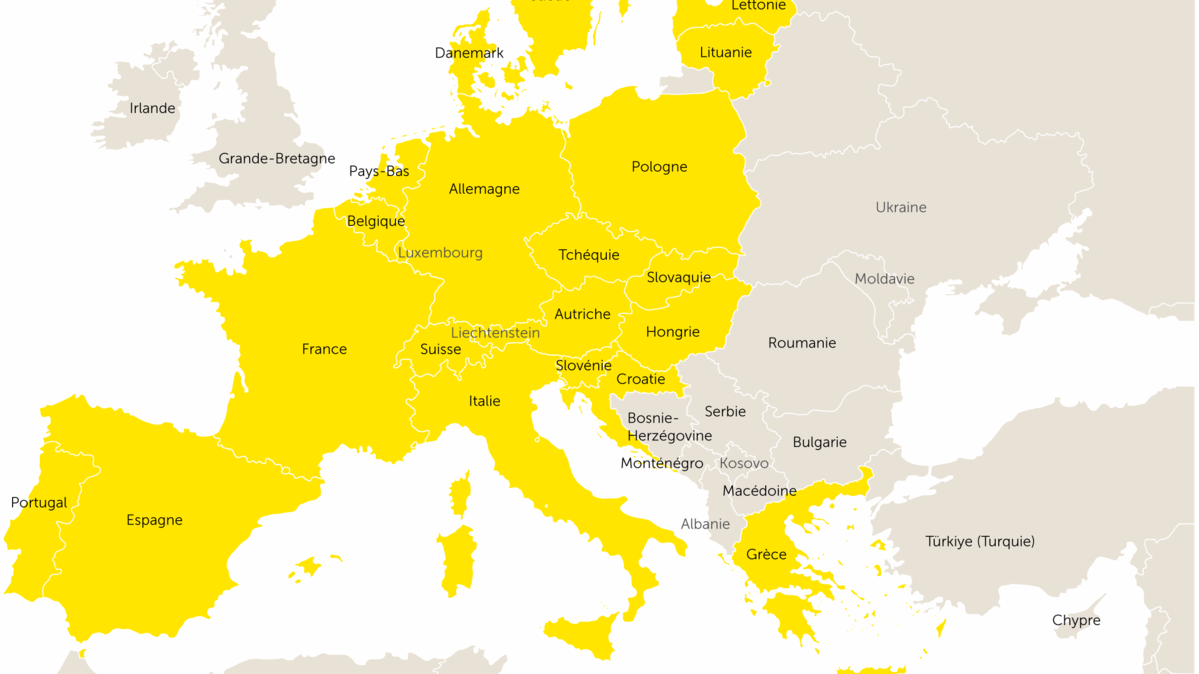 Espace Schengen : pays membres et accords